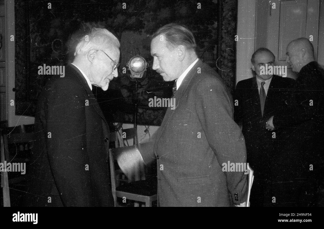 Varsovie, 1948-11-05.W Belwederze odby³o siê uroczyste posiedzenie ...