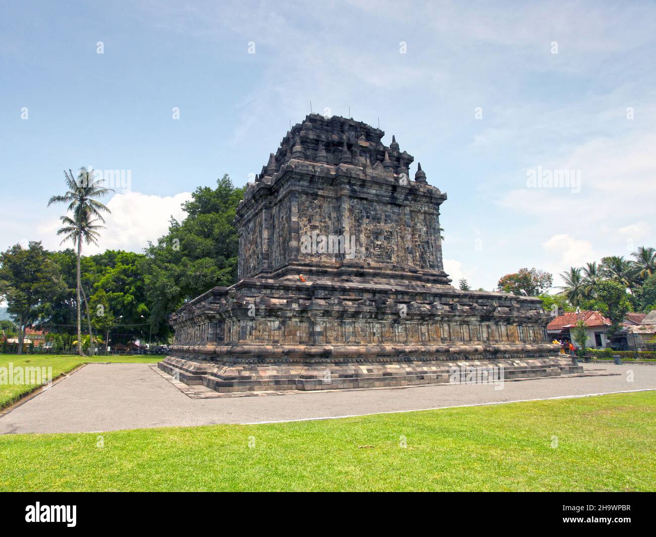 Le temple de Mendut, dans le village de Mendut, à Magelang, construit ...