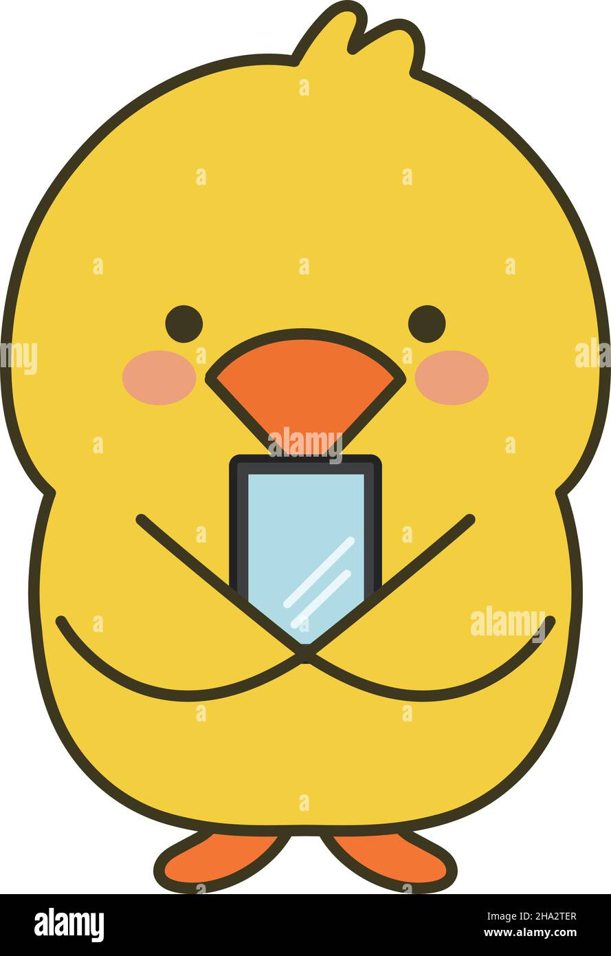 Poussin drôle Banque d'images vectorielles - Alamy