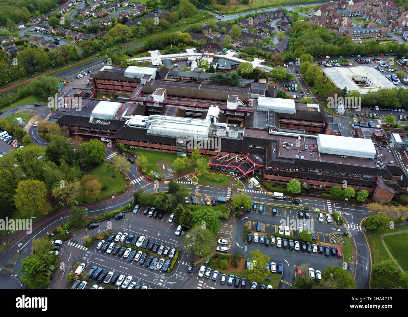 Photographie aérienne de l'hôpital Princess Royal de Haywards Heath à l ...