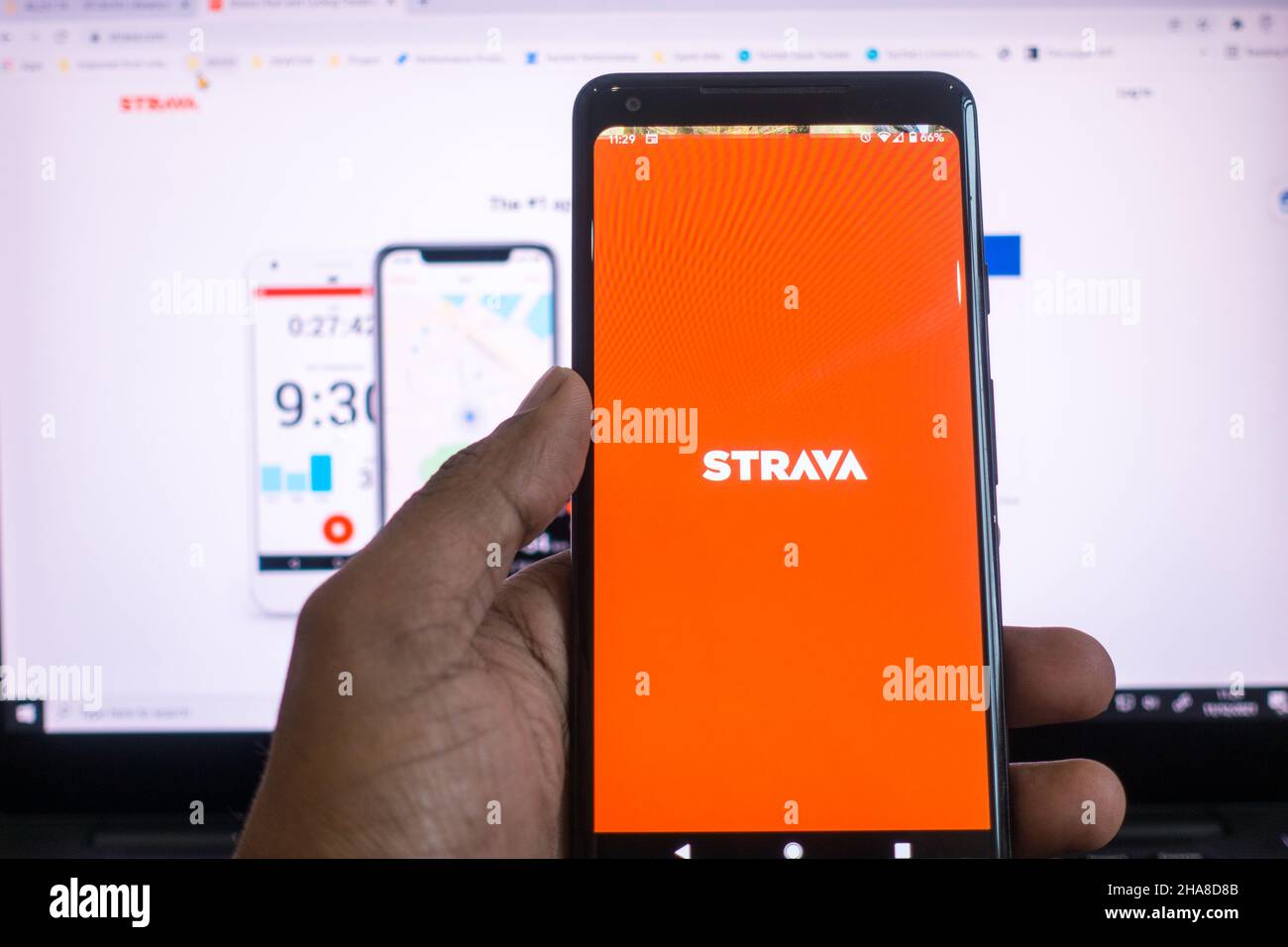 Application de suivi strava Banque de photographies et d’images à haute ...