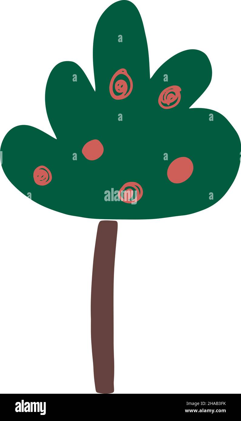 Arbres fruitiers fruits Banque d'images vectorielles - Alamy