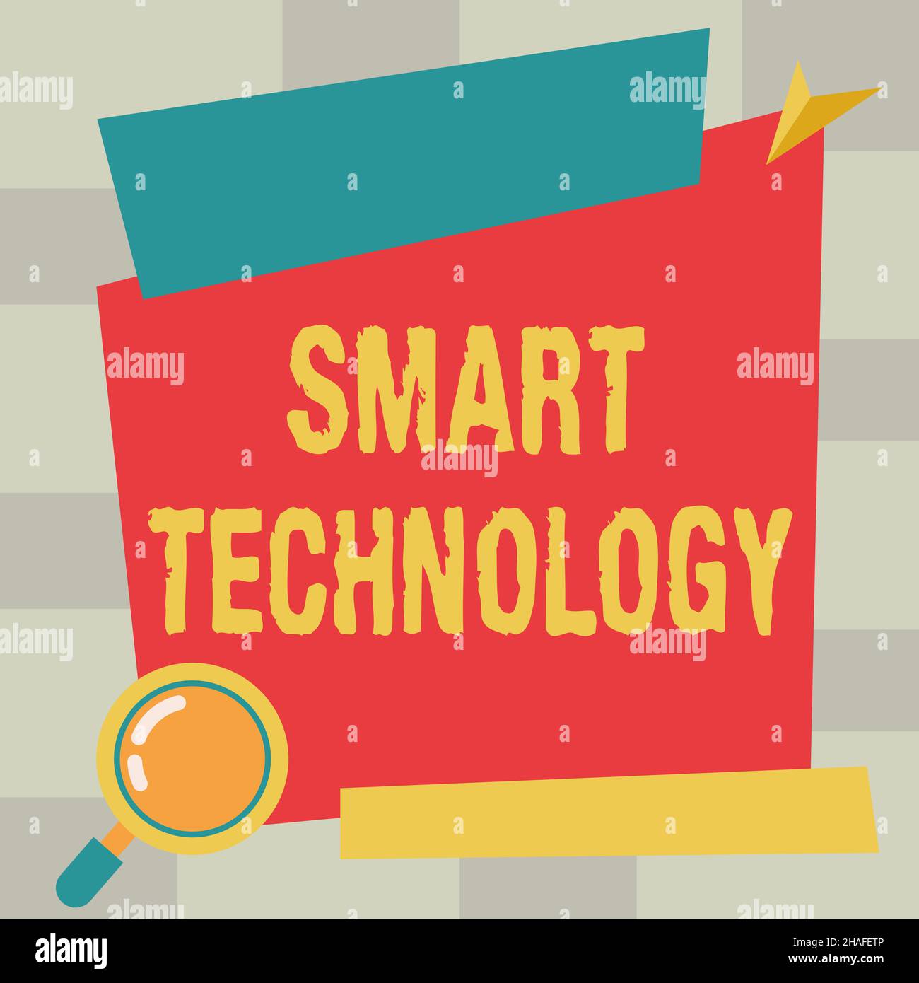 Affiche textuelle montrant Smart Technology.Gadgets photo conceptuels ...