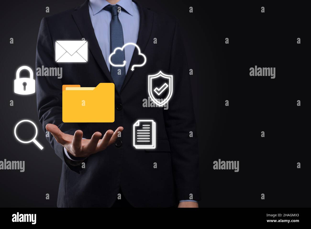 Système de gestion de documents DMS .wman dossier de garde et icône de ...