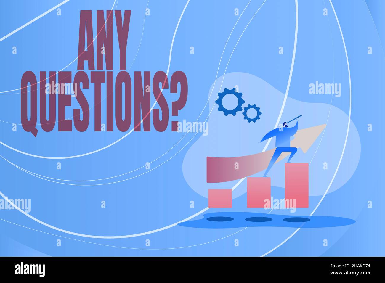 Affiche affichant toutes les questions.Vitrine d'affaires demandant une ...