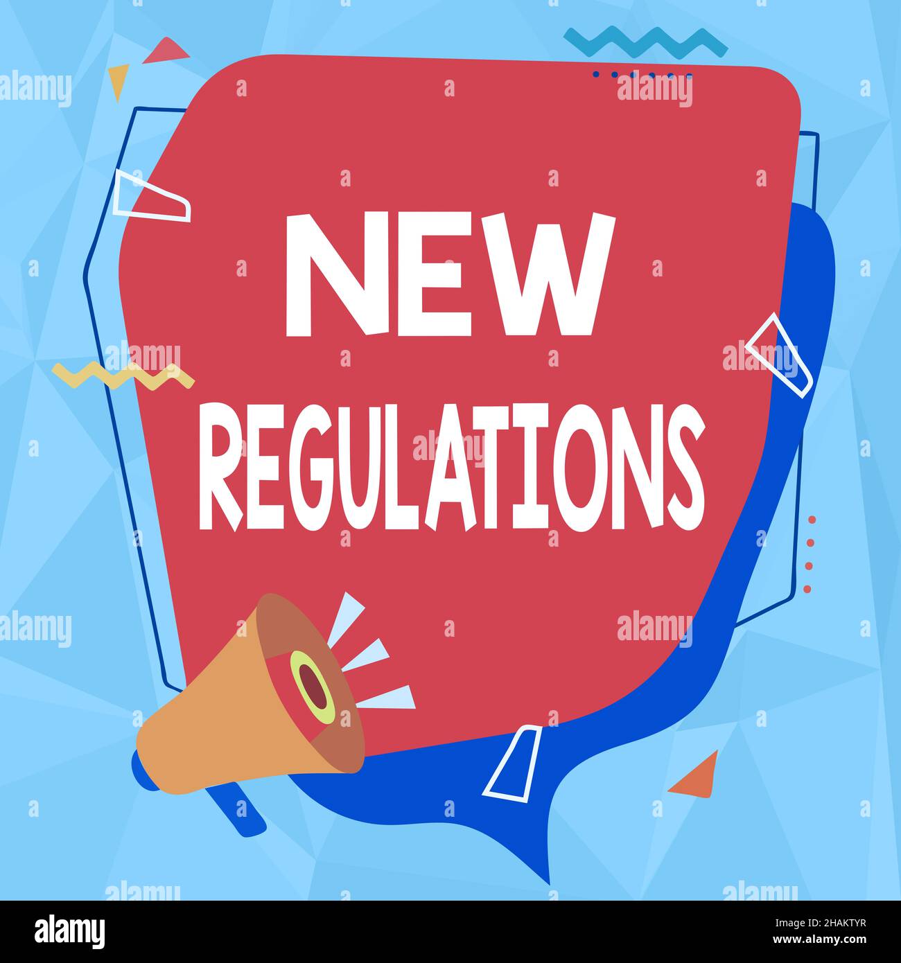 Texte montrant inspiration nouvelles réglementations.Concept d ...