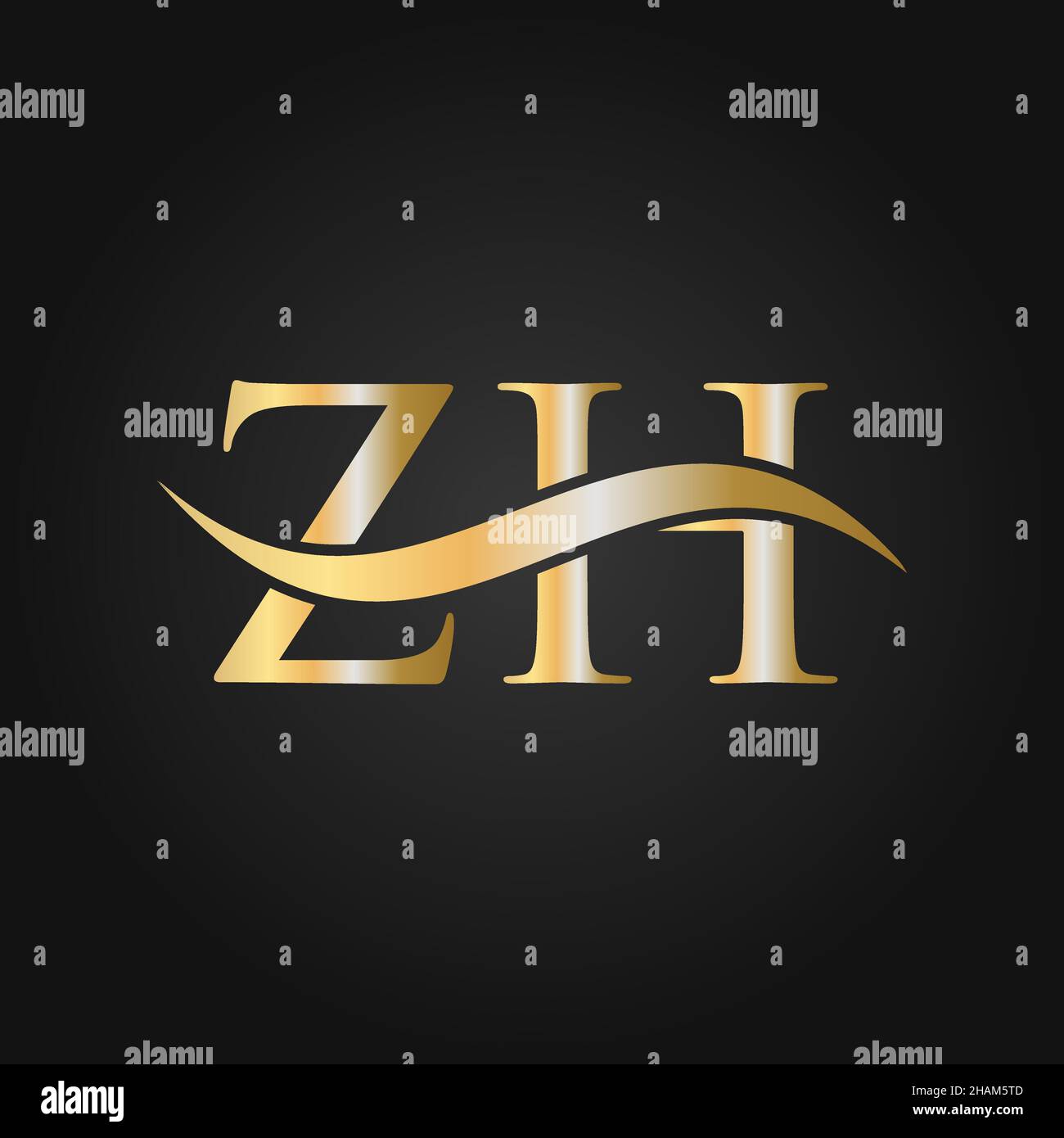 Zh logo Banque d'images vectorielles - Alamy