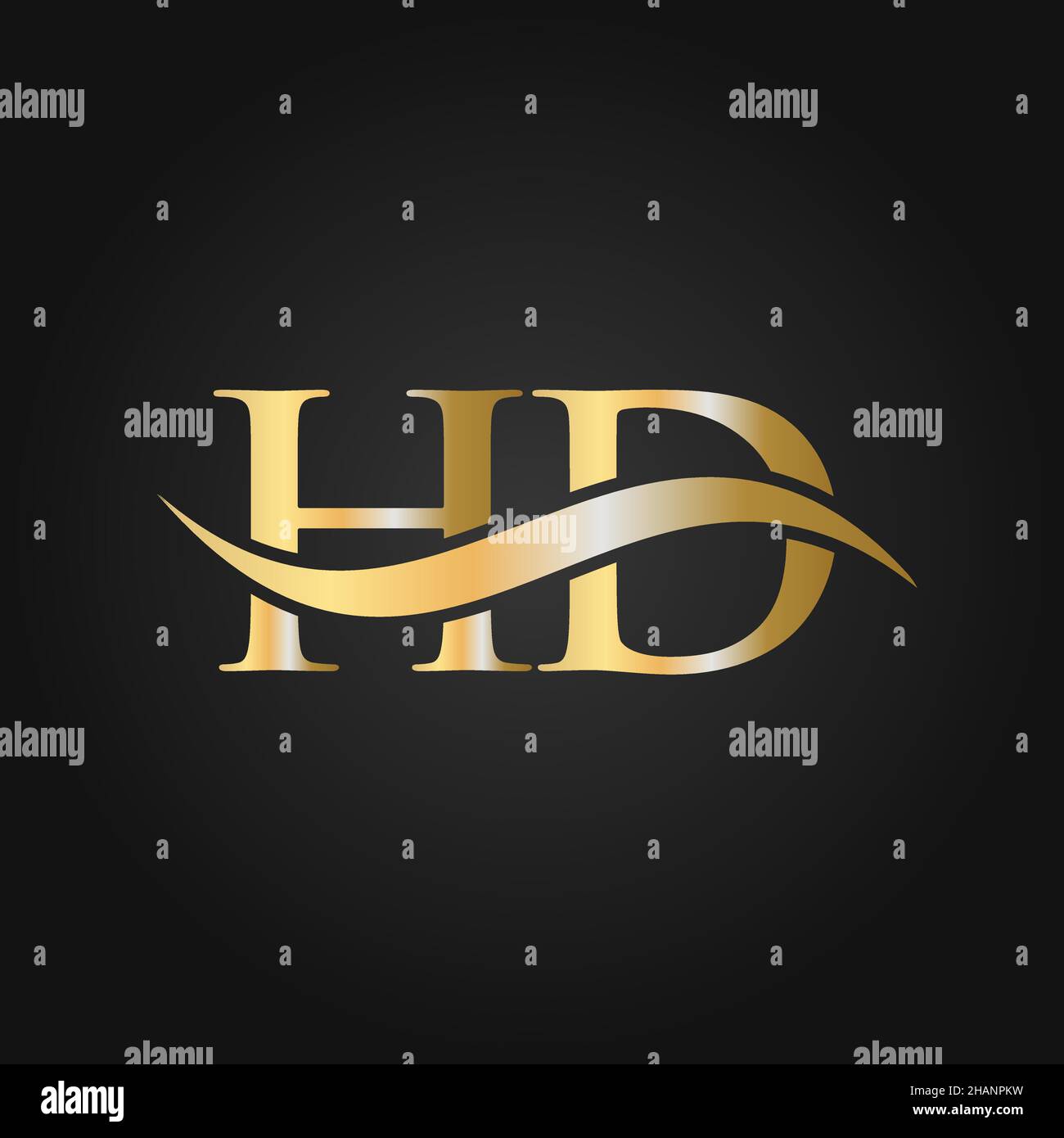 Lettre hd logo Banque d'images vectorielles - Alamy