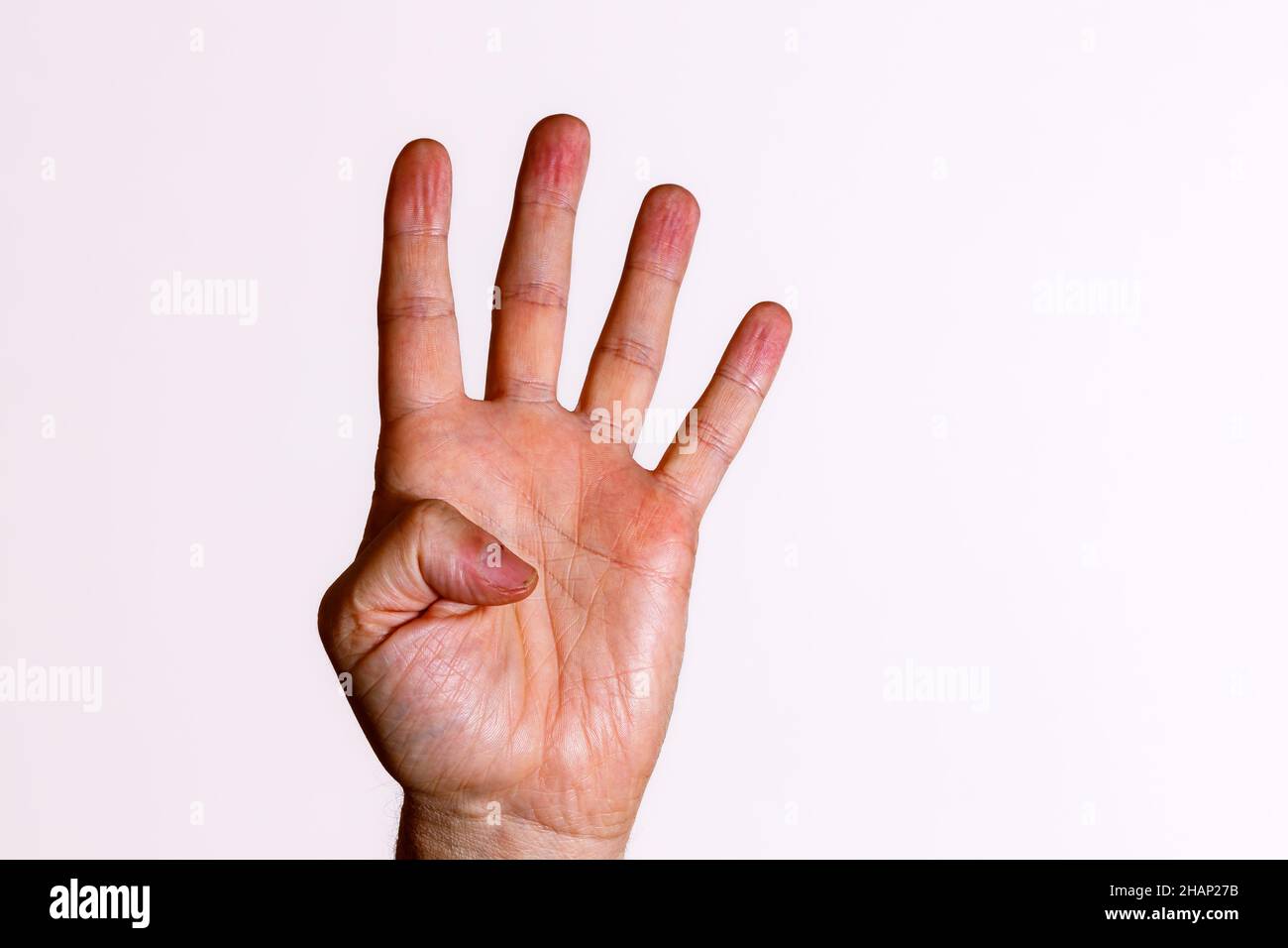 4 doigts Banque de photographies et d’images à haute résolution - Alamy