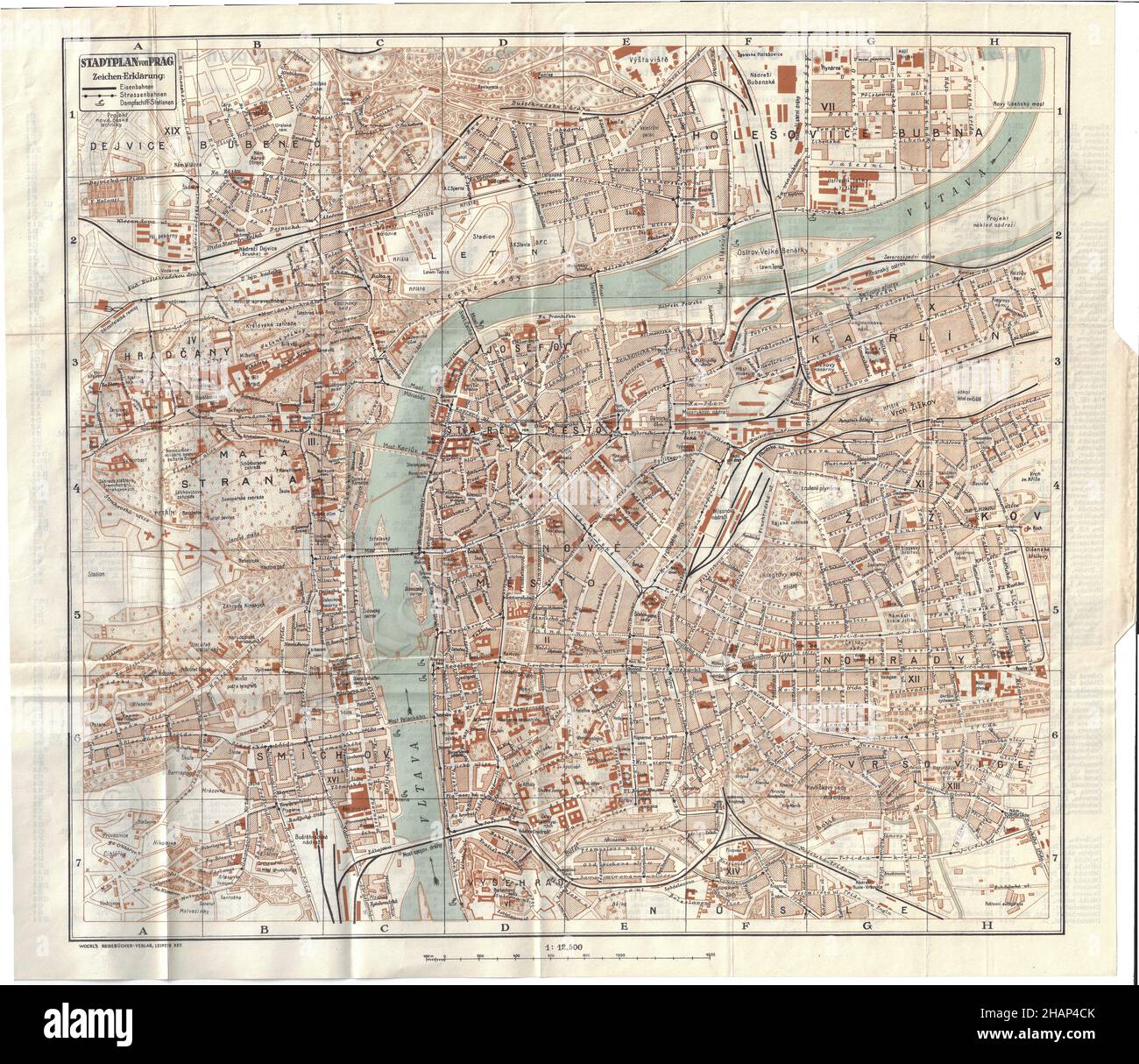 Map of prague Banque de photographies et d’images à haute résolution ...