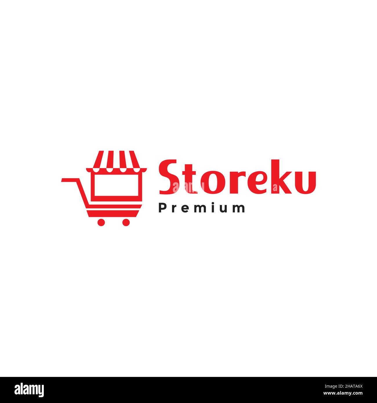 support de rangement avec chariot logo minimaliste symbole icône ...