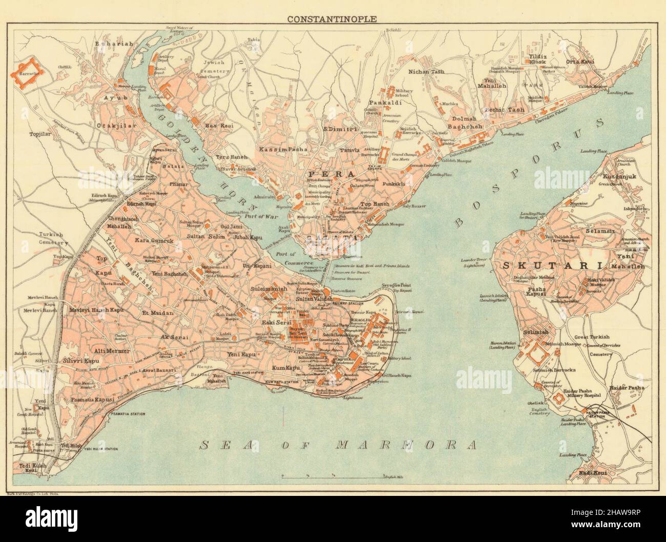 Carte de Constantinople, impression de Constantinople, Poster de ... Carte de Constantinople, impression de Constantinople, Poster de ...