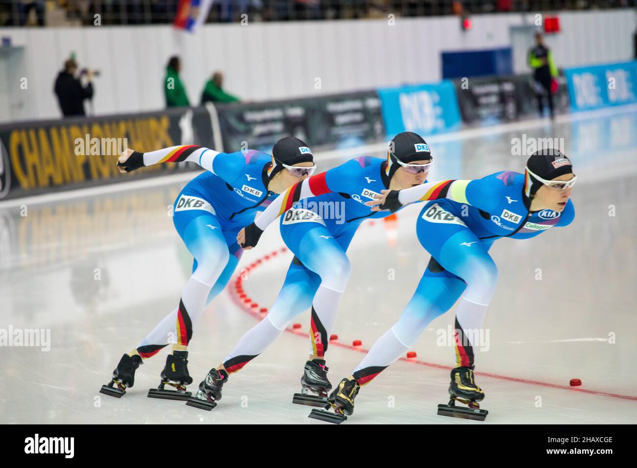 Championnats européens de patinage de vitesse de l'UIP. Athlète sur ...