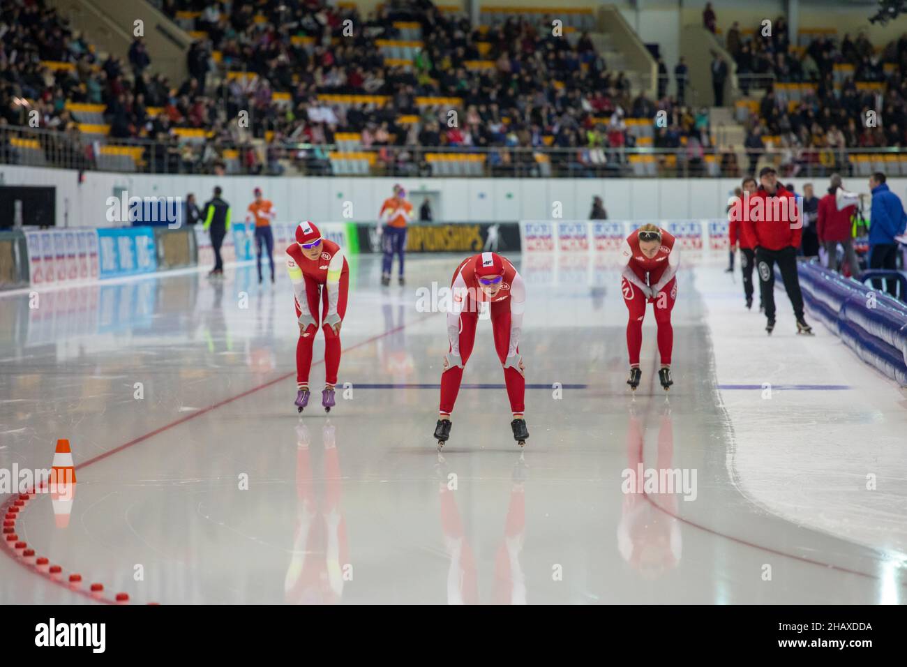 Championnats européens de patinage de vitesse de l'UIP. Athlète sur ...