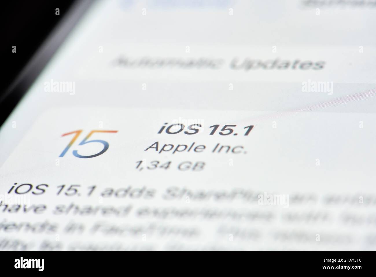 Logo ios 15 Banque de photographies et d’images à haute résolution - Alamy