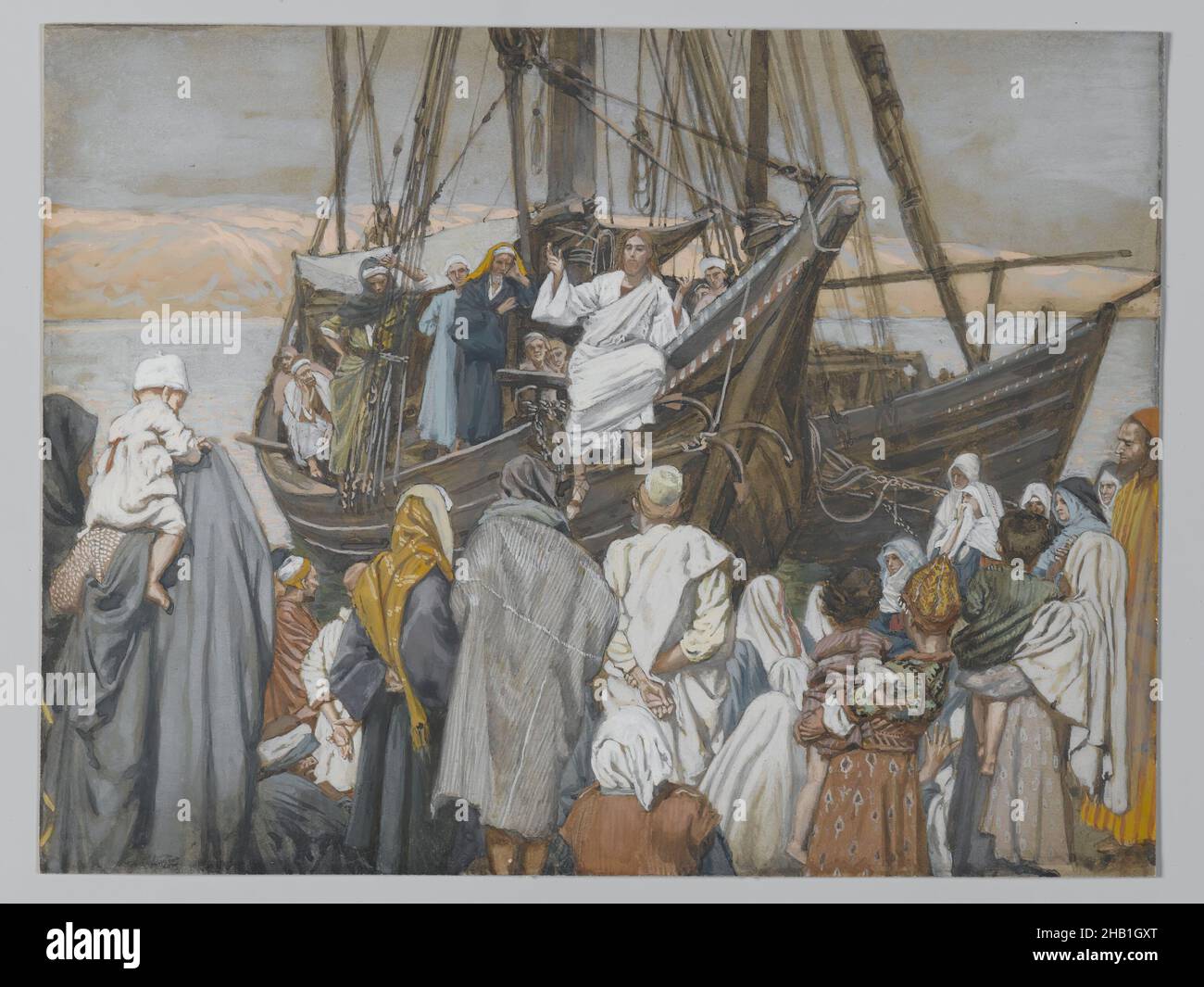 Jesus preaches Banque de photographies et d’images à haute résolution ...