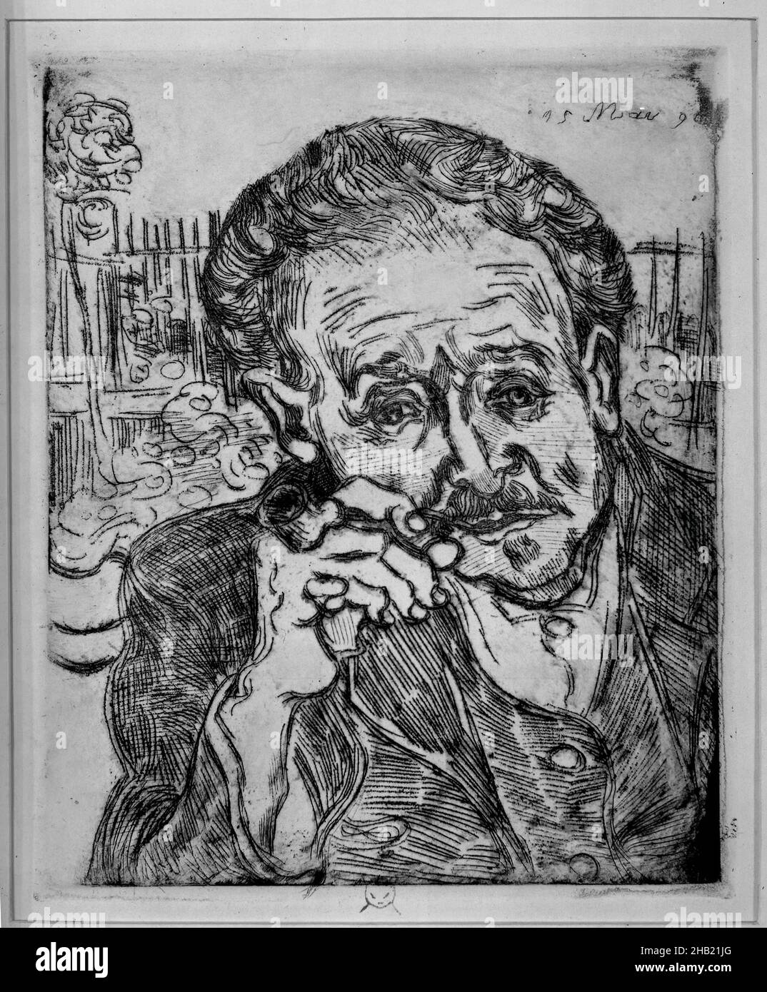 Portrait du docteur gachet 1890 vincent van gogh Banque de ...