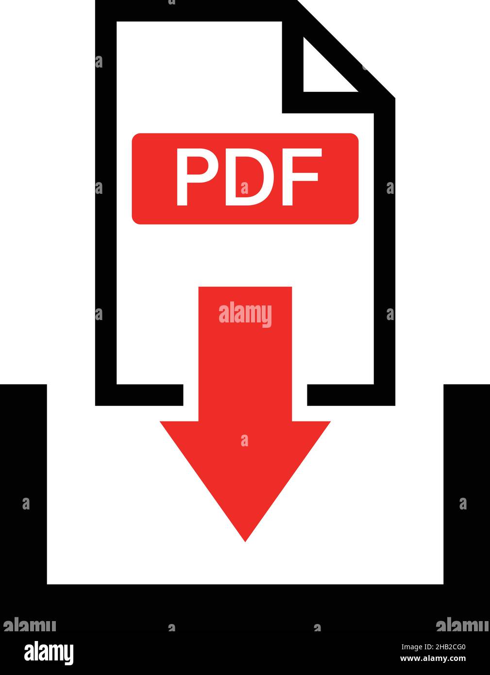 Symbole pdf Banque d'images vectorielles - Alamy