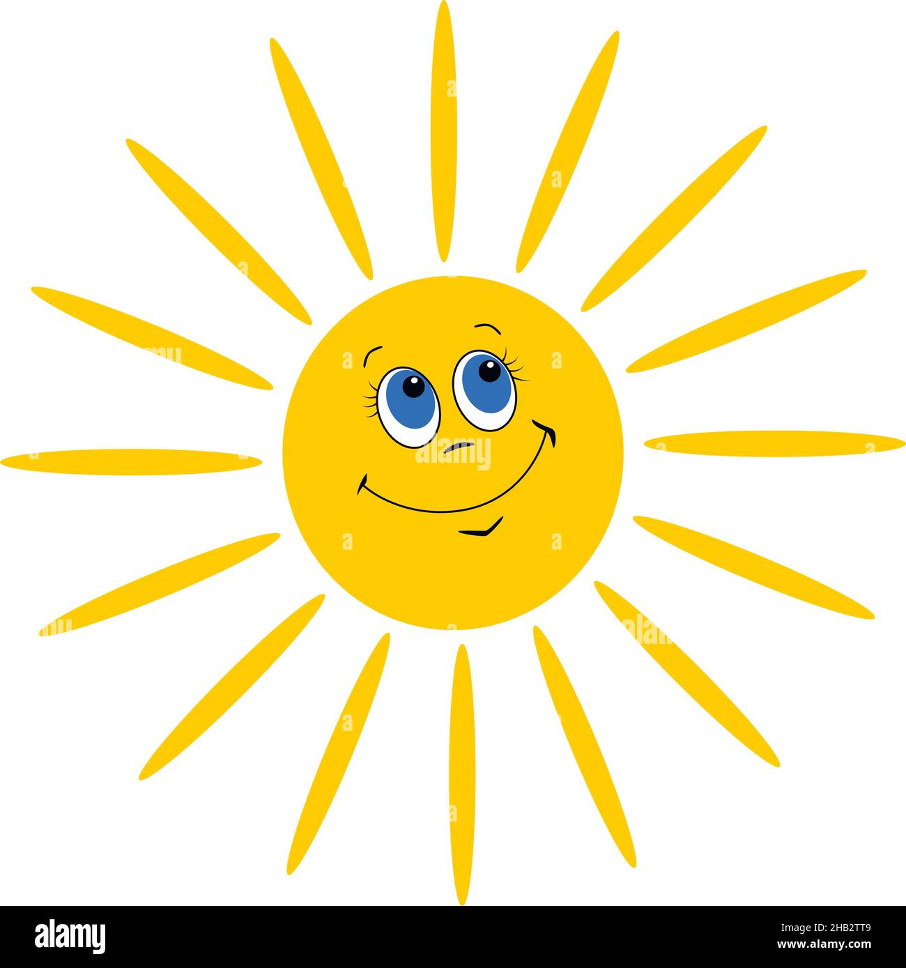 Soleil qui rit Banque d'images vectorielles - Alamy