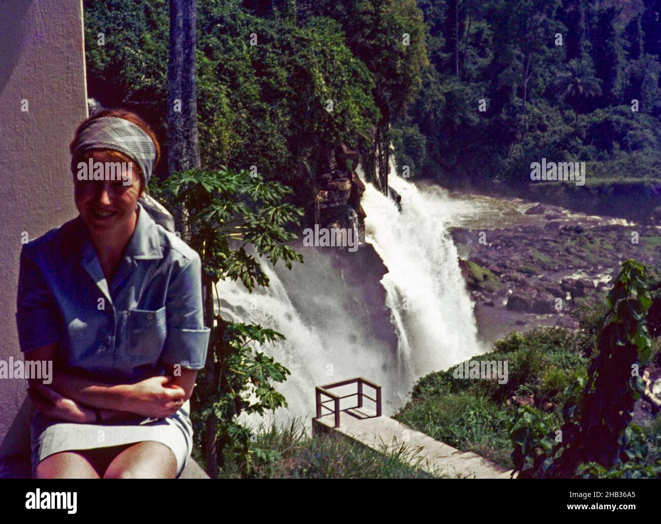 Chute d'eau de Chutes de Boali, République centrafricaine, Afrique ...