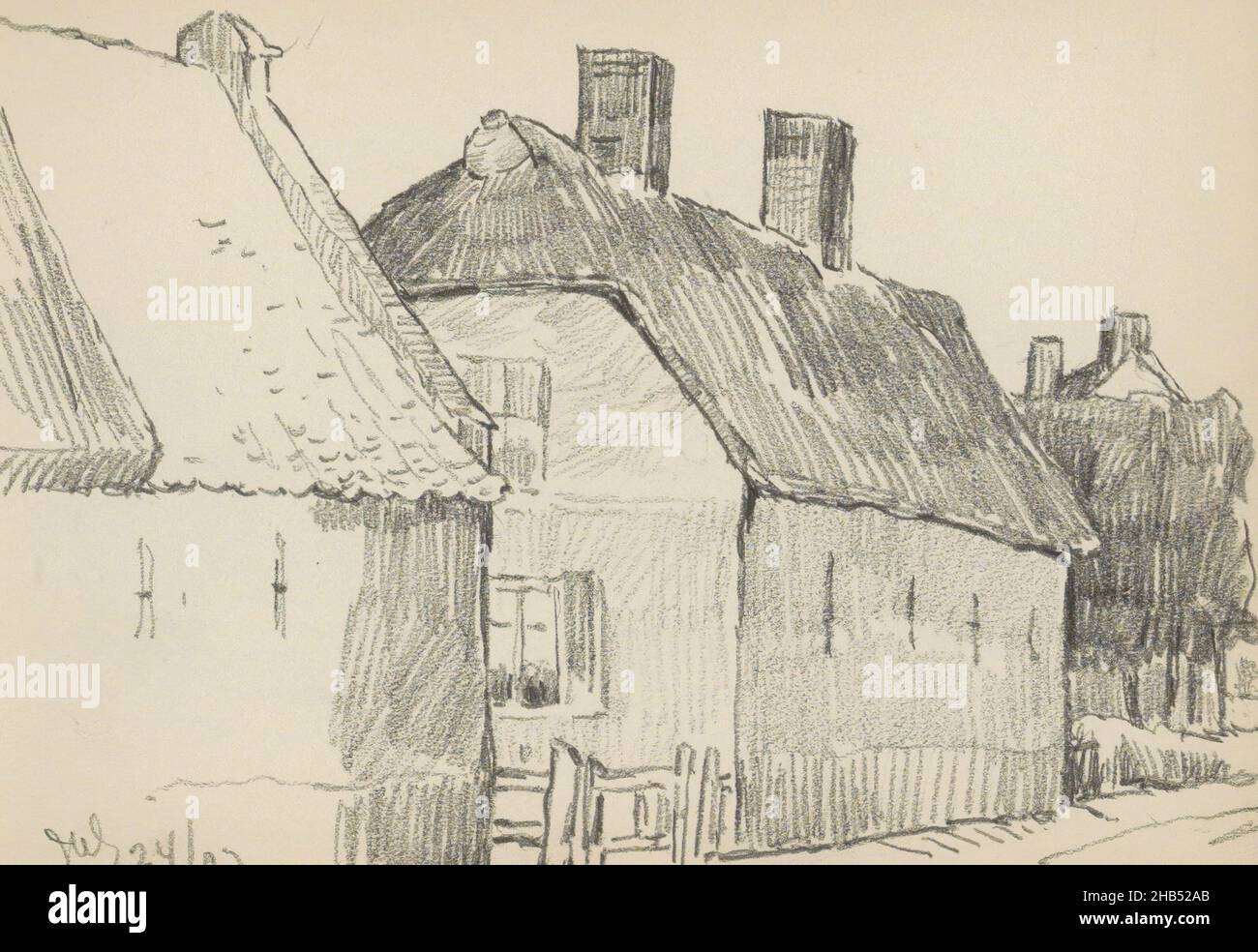 Feuille 20 à partir d'un carnet de croquis de 24 feuilles, Farms ...