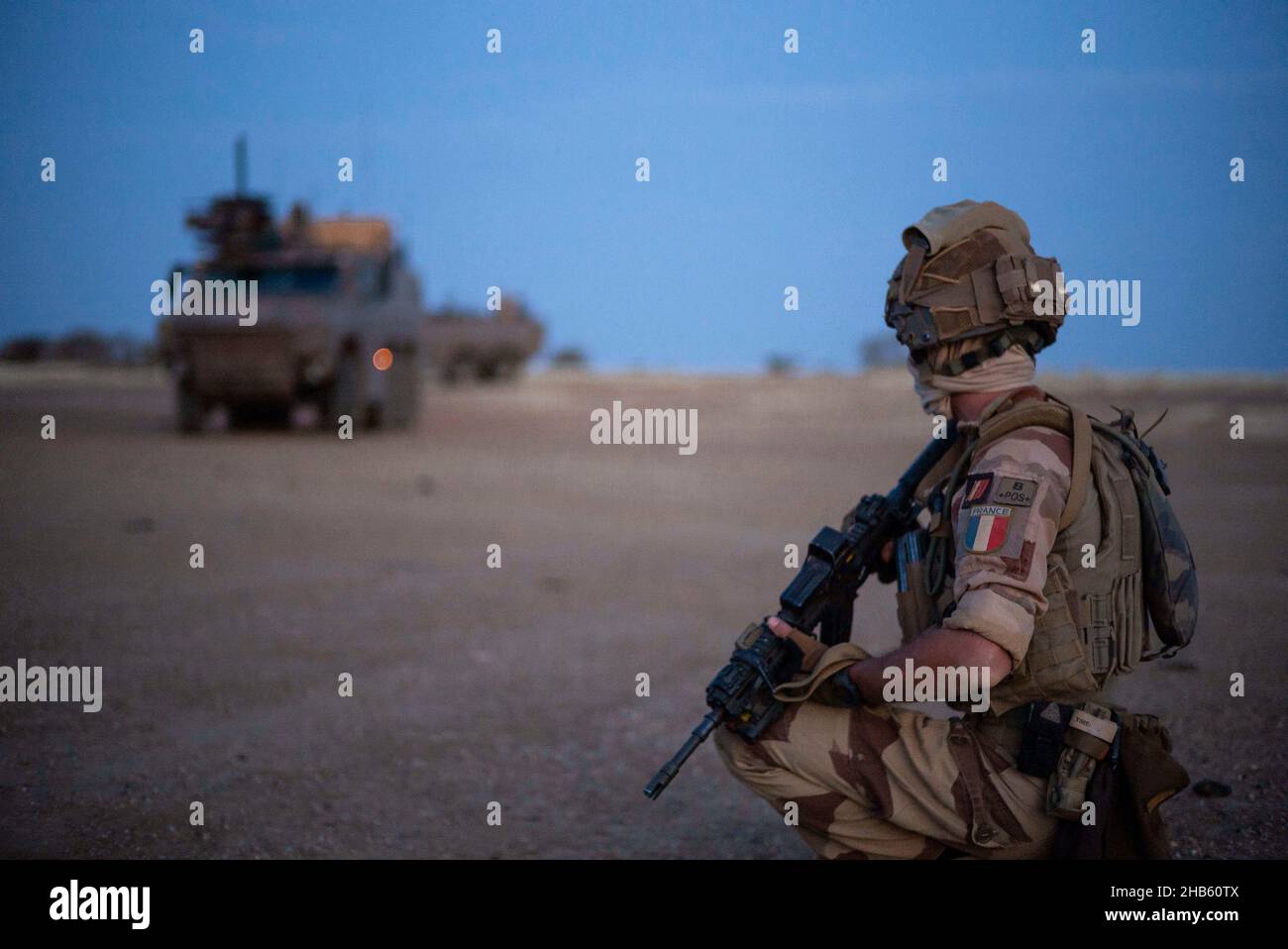 Un peloton du RIMA (régiment d'infanterie navale) de 3rd, basé à vannes ...