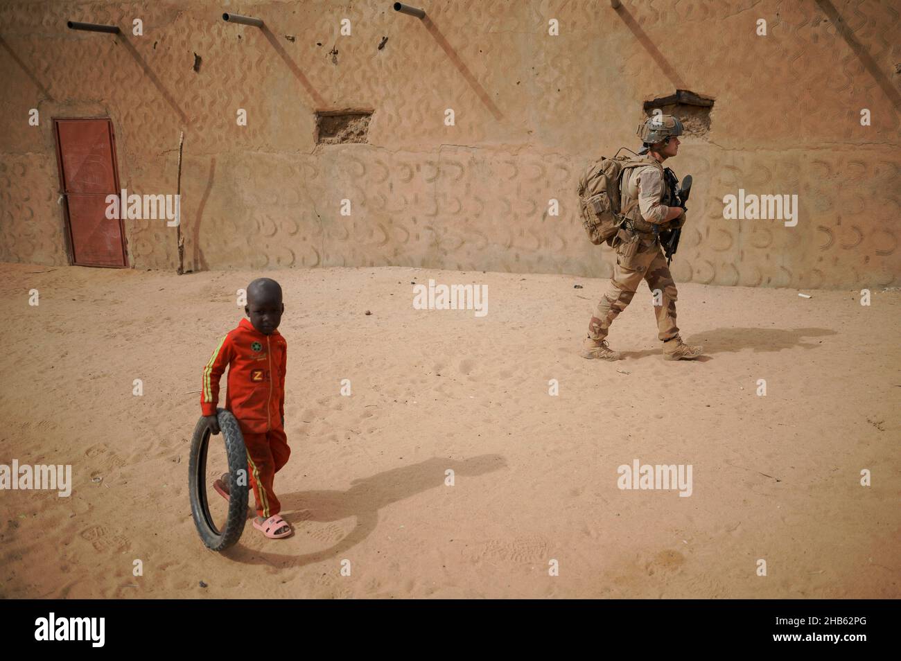 Un peloton du RIMA (régiment d'infanterie navale) de 3rd, basé à vannes ...