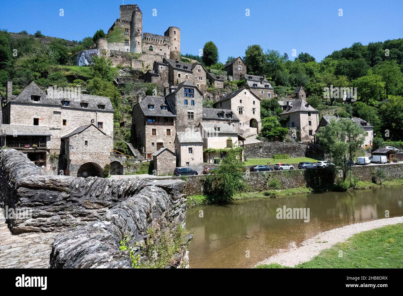 Belcastel (sud de la France) : vue d'ensemble du département de l ...