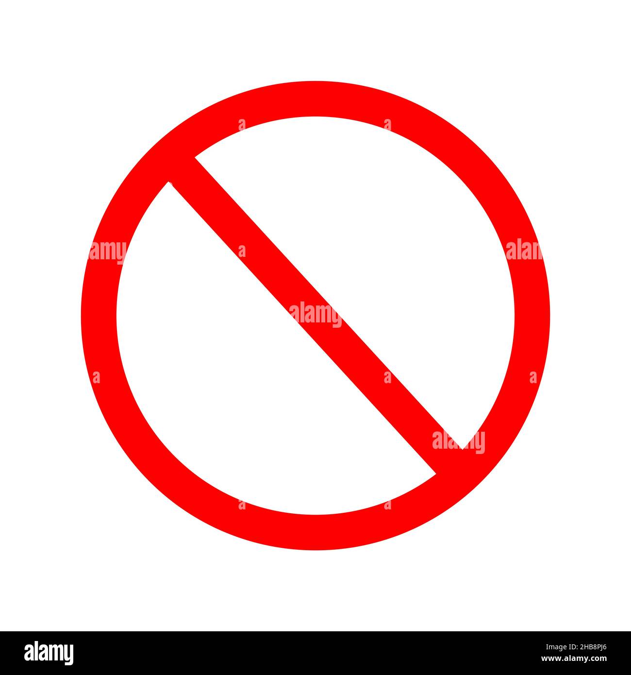 Panneau d'interdiction.Style de dessin au trait.Icône d'interdiction ...