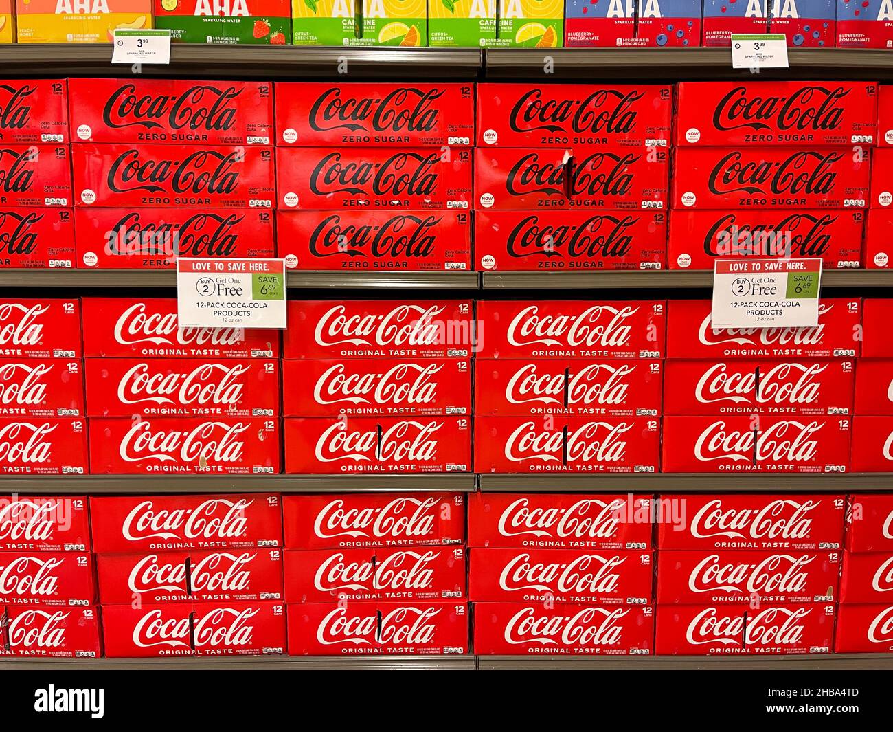 Orlando, FL USA-14 octobre 2021: Une exposition de Coca Cola Original ...