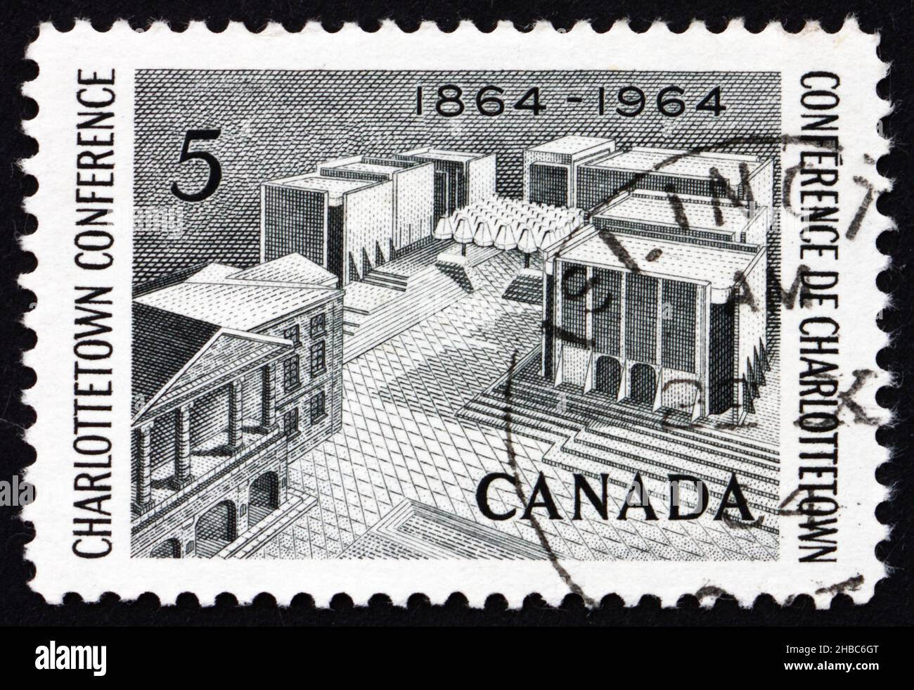 CANADA - VERS 1964 : un timbre imprimé au Canada montre le Mémorial des ...