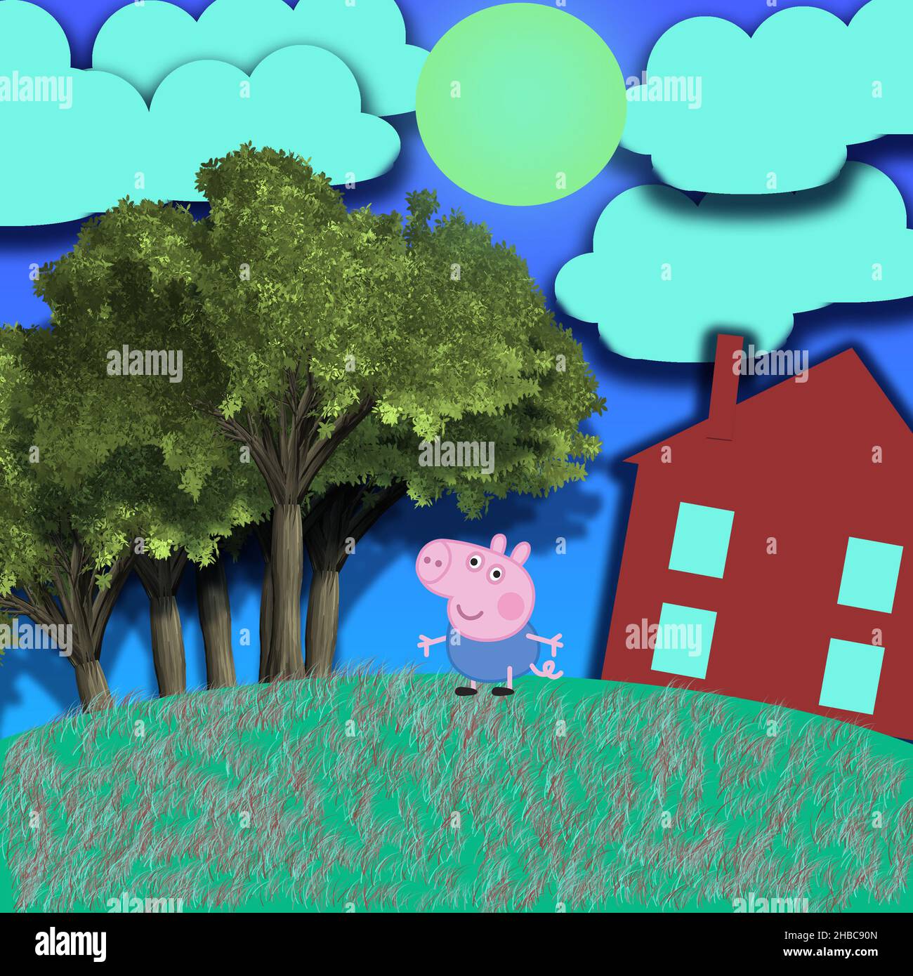 George pig and peppa pig Banque de photographies et d’images à haute ...