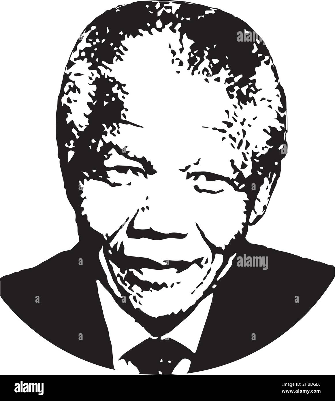 Nelson Mandela Portrait Banque d'image et photos - Alamy