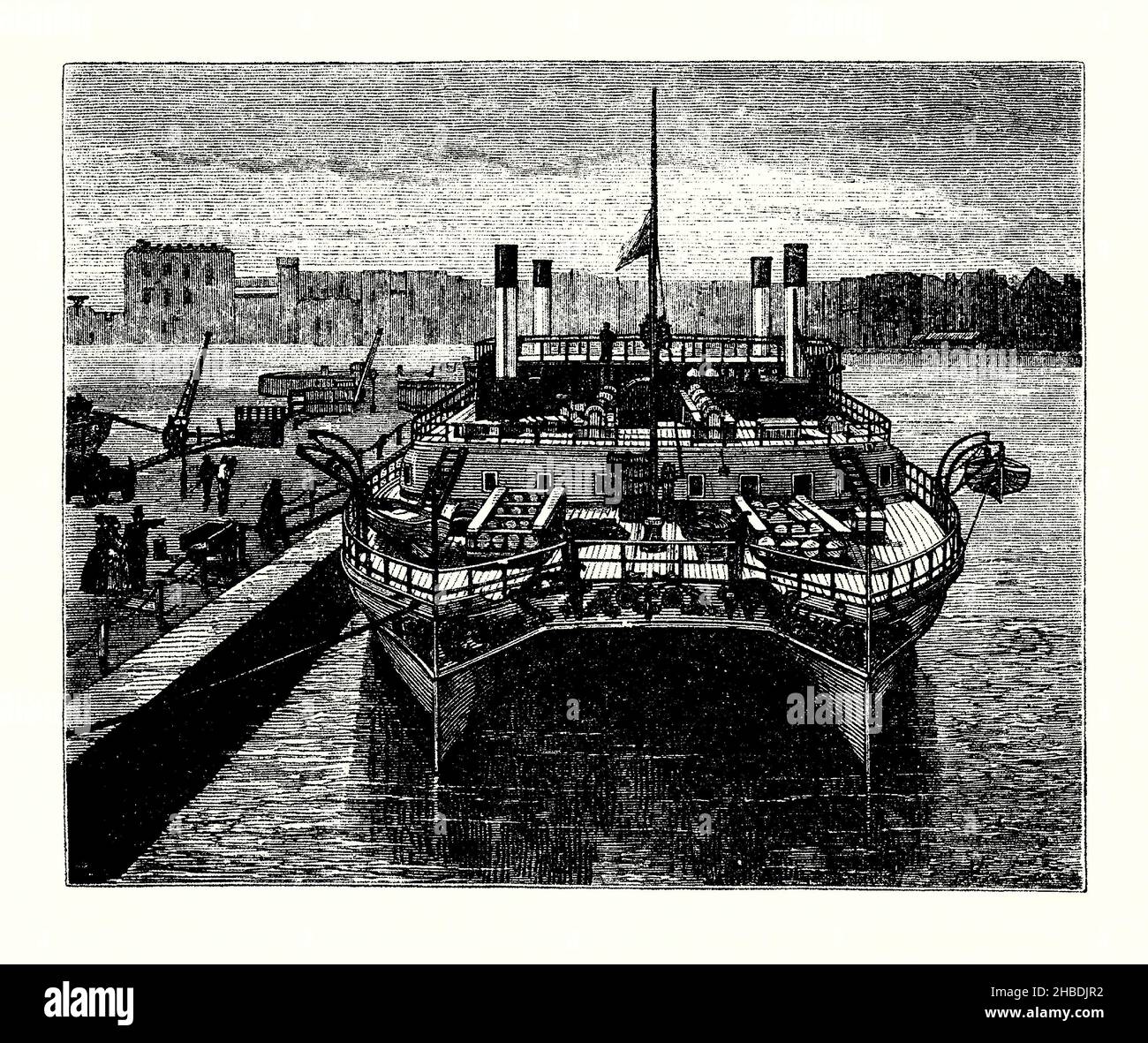 Steamer steamship 1800s Banque de photographies et d’images à haute ...