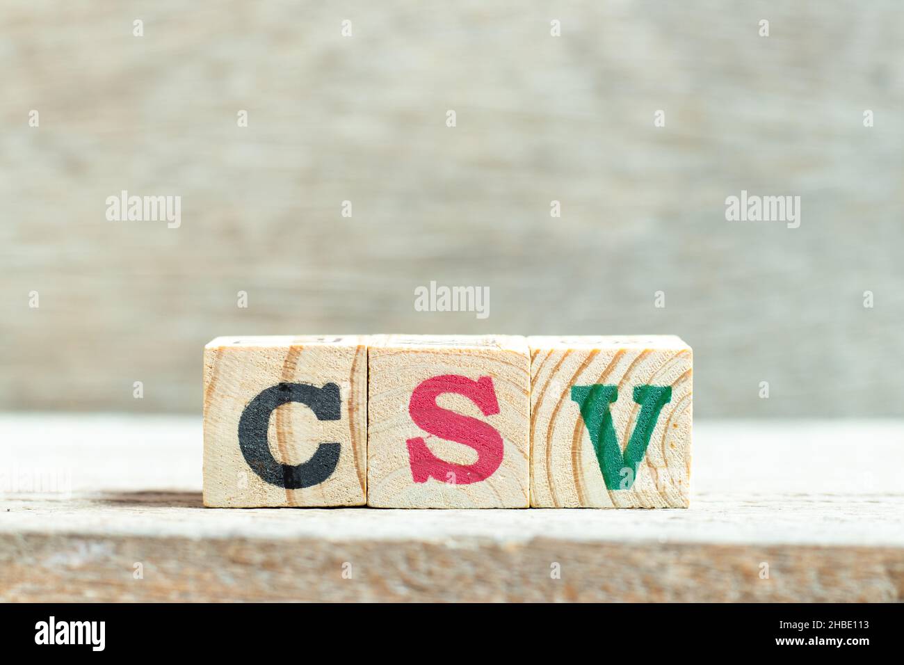 Lettre csv Banque de photographies et d’images à haute résolution - Alamy