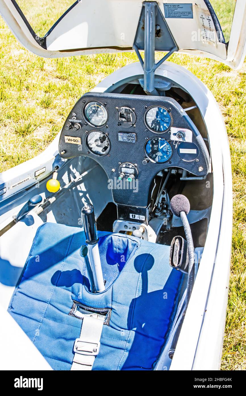 Glider cockpit sailplane Banque de photographies et d’images à haute ...