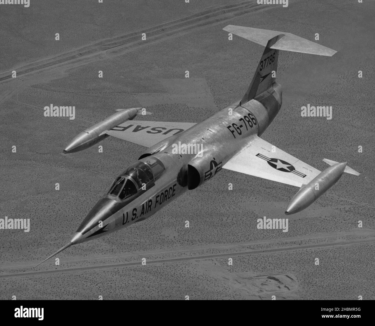 Le Lockheed XF-104 Starfighter était un prototype d'intercepteur ...