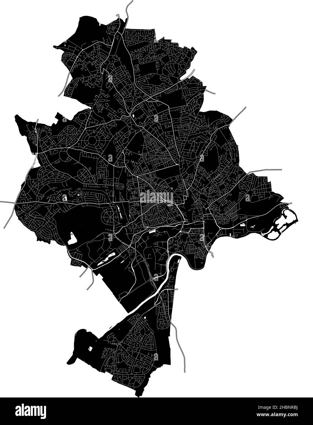 Nottingham map Banque de photographies et d’images à haute résolution ...