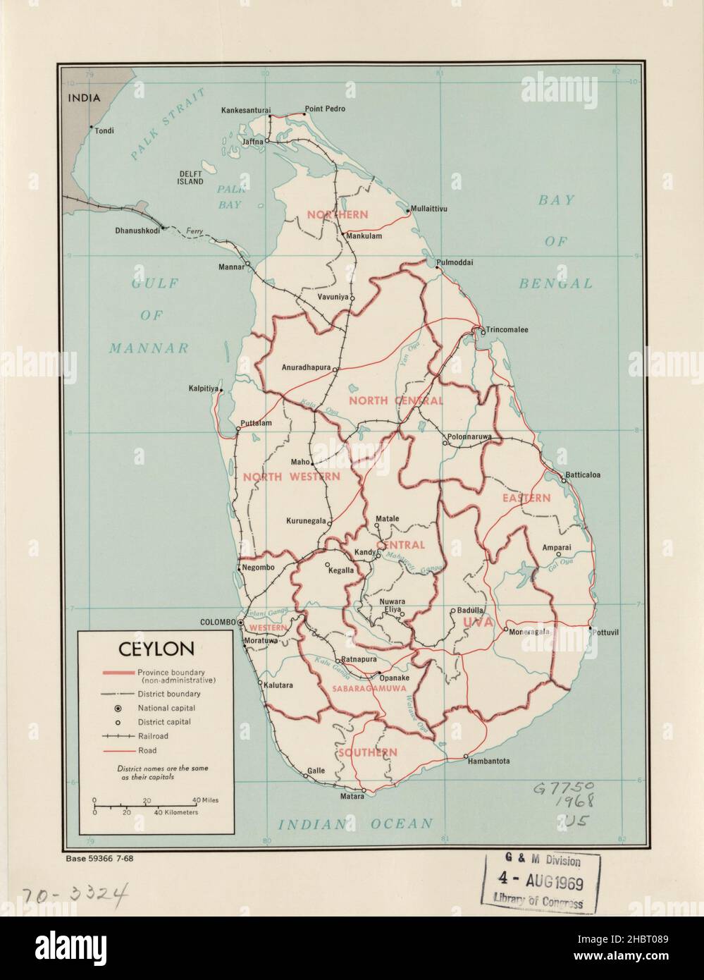 Map of ceylon Banque de photographies et d’images à haute résolution ...