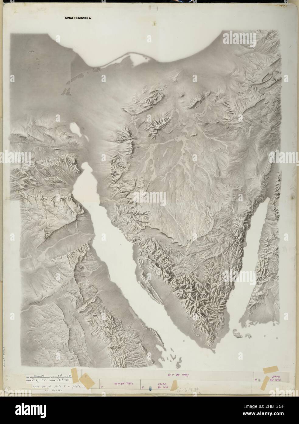 Map of sinai peninsula Banque de photographies et d’images à haute ...