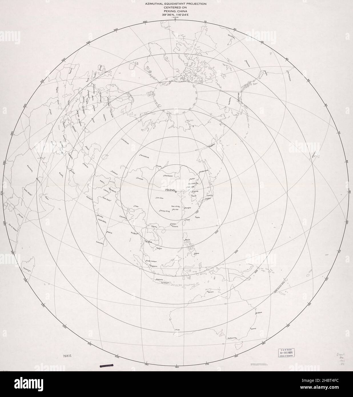 Projection équidistante azimutale Banque de photographies et d’images à ...