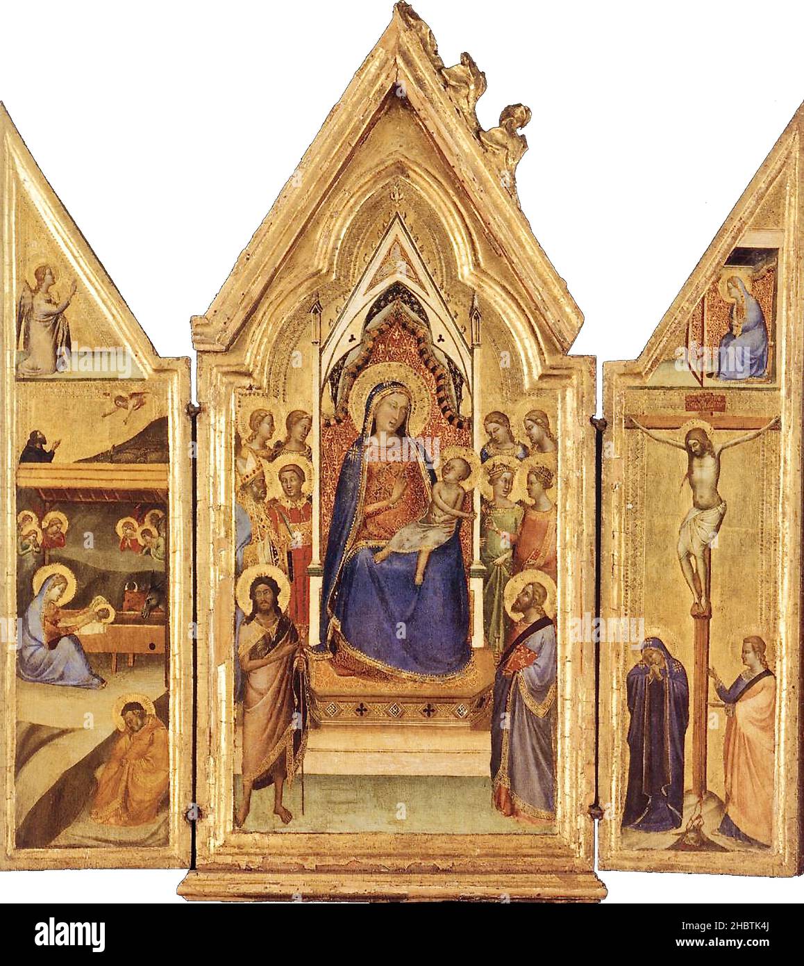 Baddi Bernardo - Altenburg - Musée Lindenau - Thronende Madonna mit Kind, Engeln und Heiligen ...