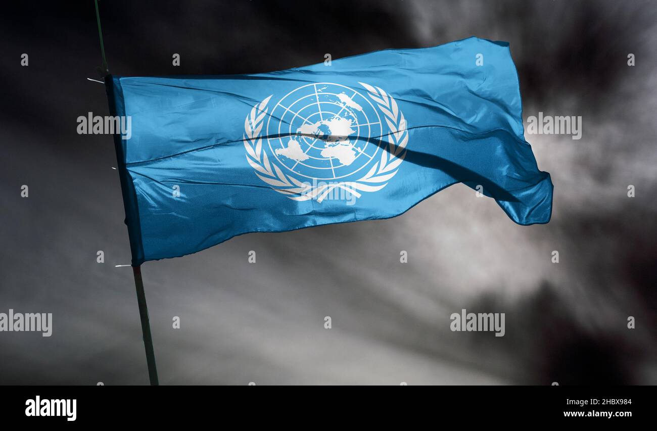 Flag of united nations Banque de photographies et d’images à haute ...