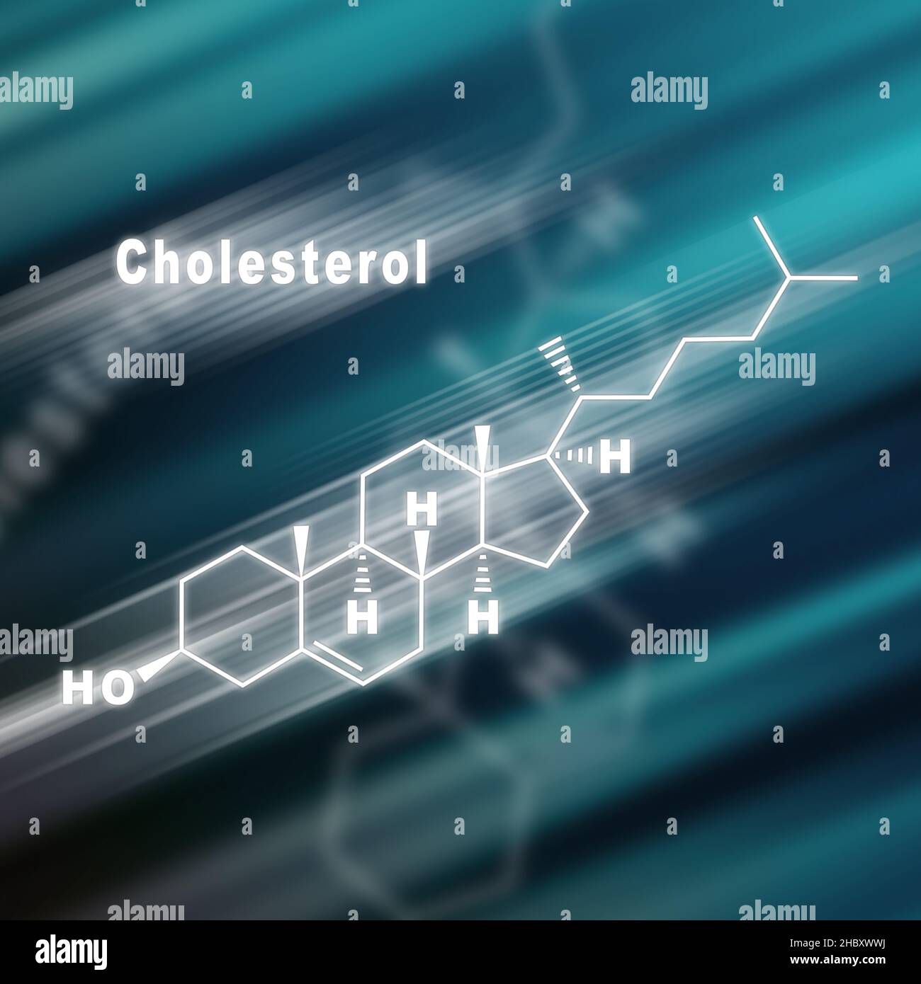 Cholesterol molecule model Banque de photographies et d’images à haute ...