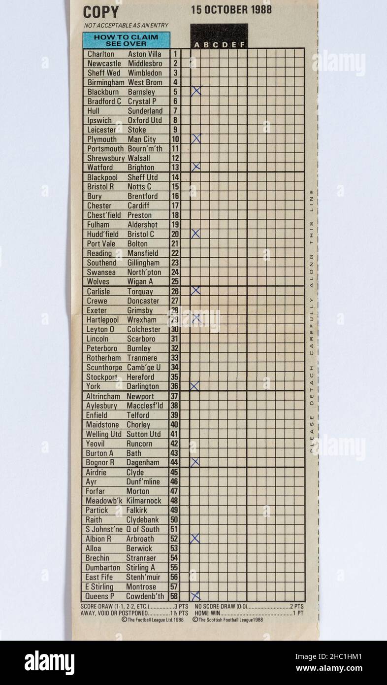 Football pools store