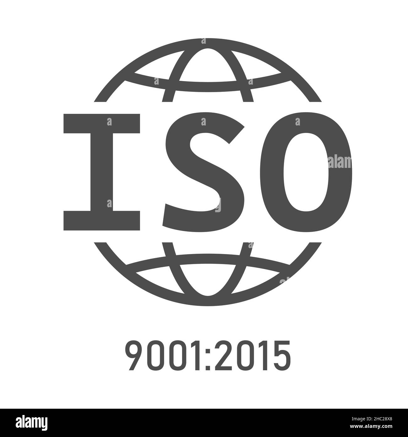 Symbole vectoriel d'icône de qualité ISO 9001 isolé sur fond blanc ... Symbole vectoriel d'icône de qualité ISO 9001 isolé sur fond blanc ...
