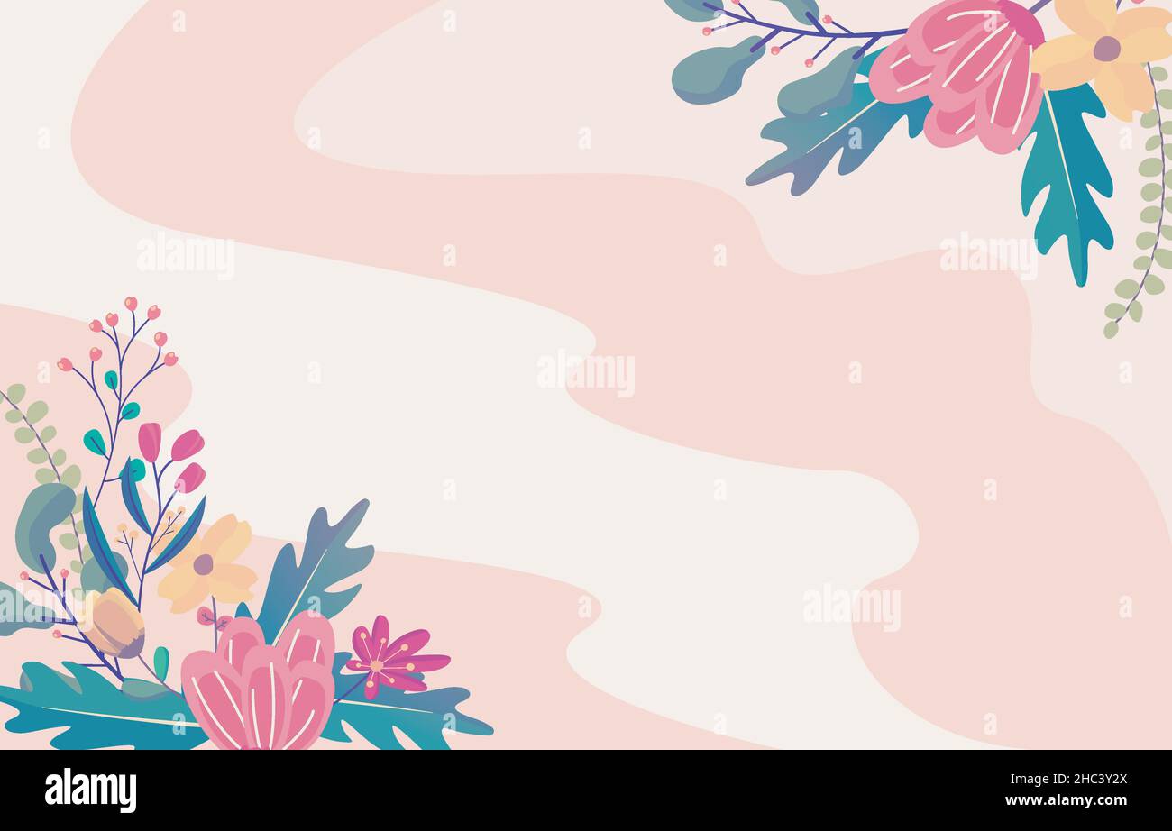 Cadre de coin fleur Banque de photographies et d’images à haute ...