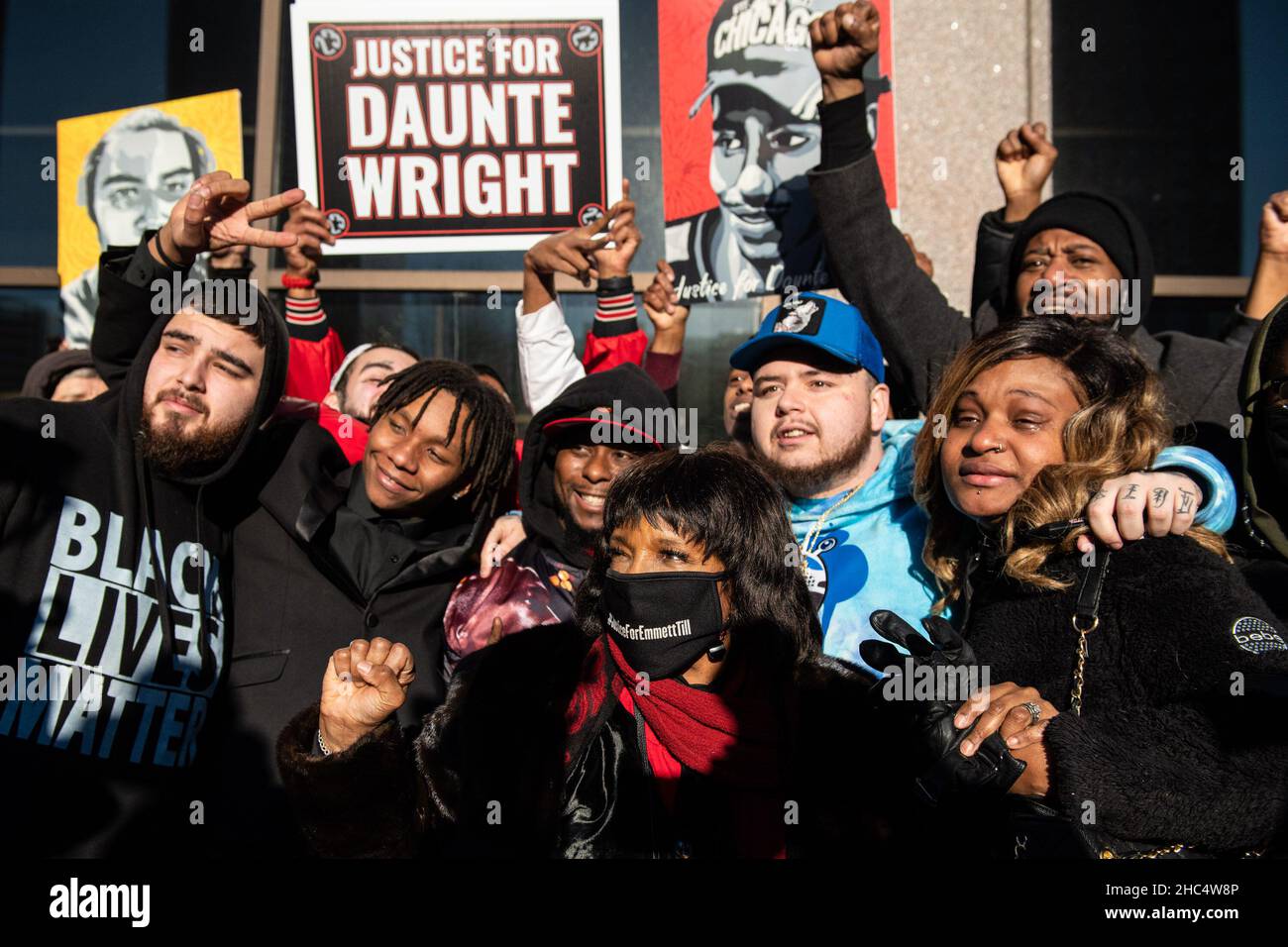 Minneapolis, États-Unis.23rd décembre 2021.Deborah Watts, cousine d ...