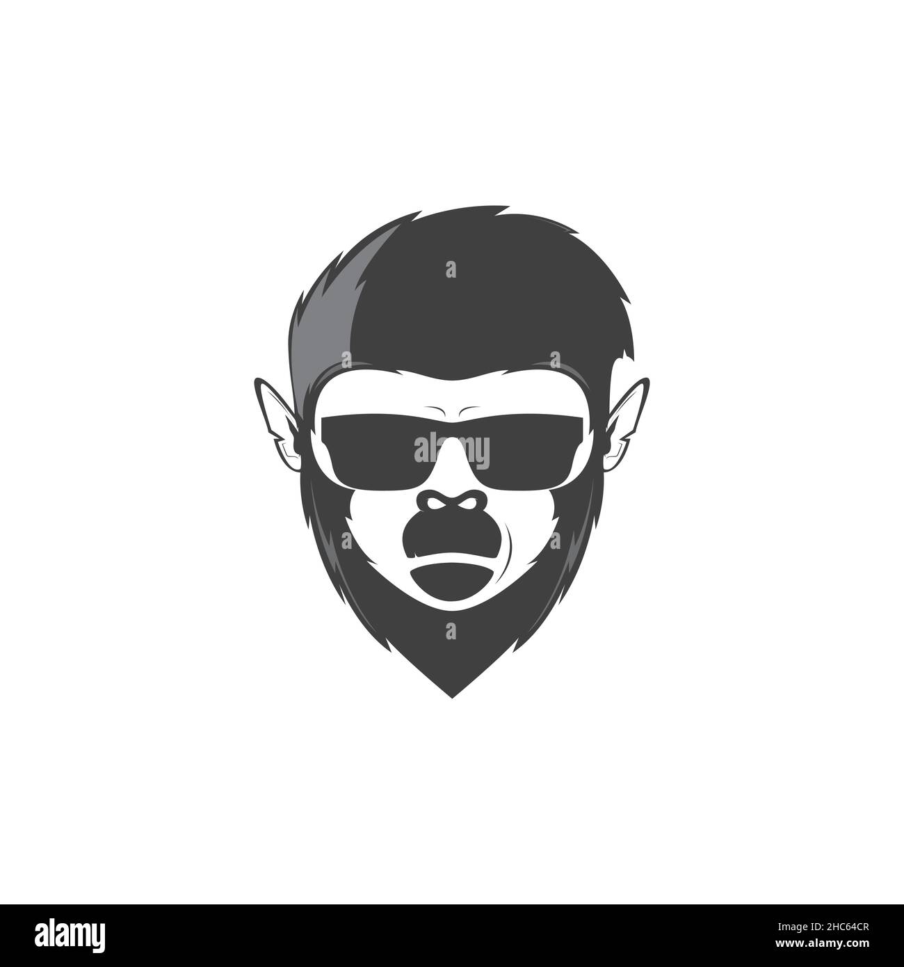 Monkey with sunglasses Banque de photographies et d’images à haute ...