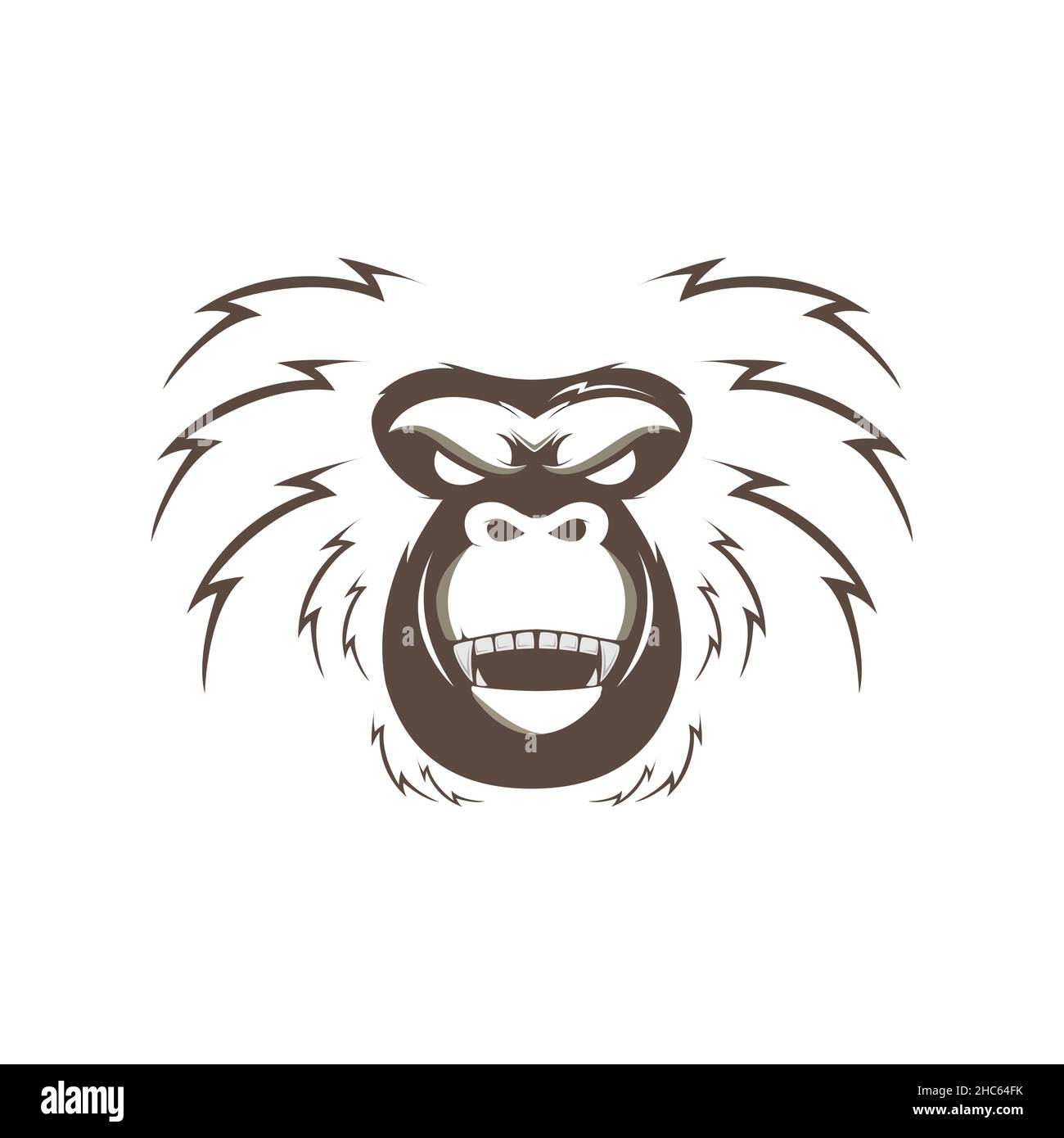queue macaque vintage logo design vecteur graphique symbole icône signe ...